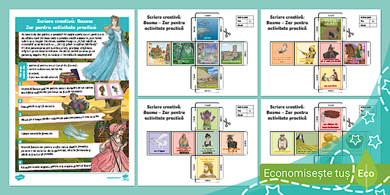 Scriere creativă: Basme – Zar pentru activitate practică
