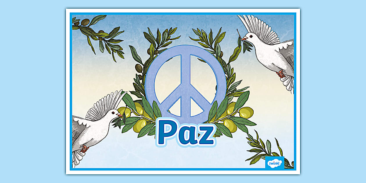 Afiche sobre la paz | Materiales Educativos Twinkl - Twinkl