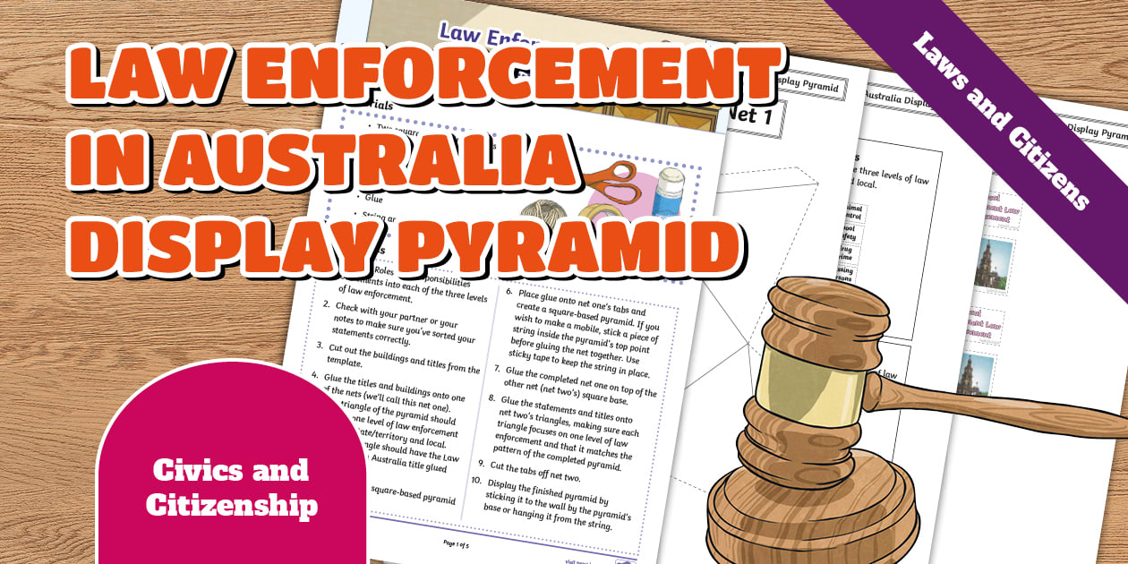 Law Enforcement in Australia Display Pyramid