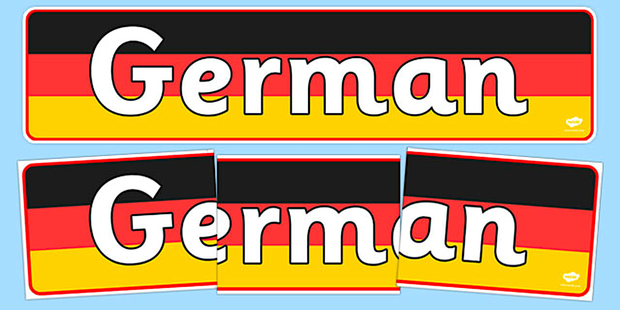 German Display Banner (teacher made) - Twinkl