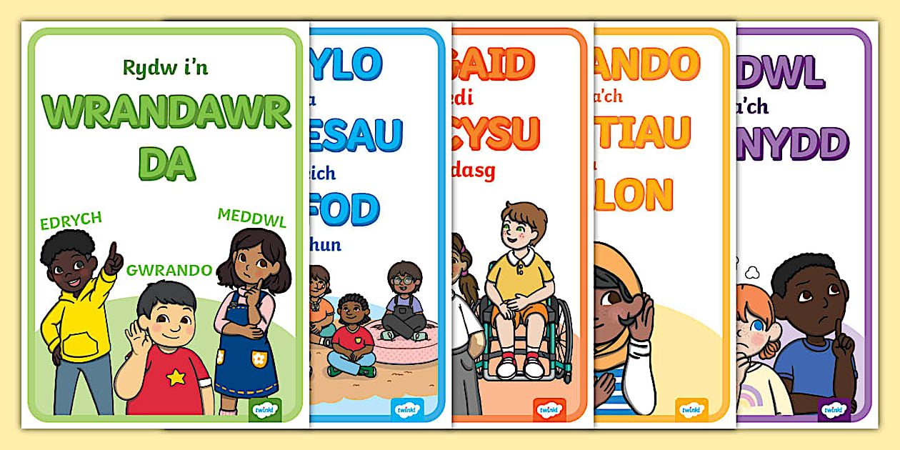 Posteri Arddangos Sgiliau Gwrando Da (Teacher-Made) - Twinkl