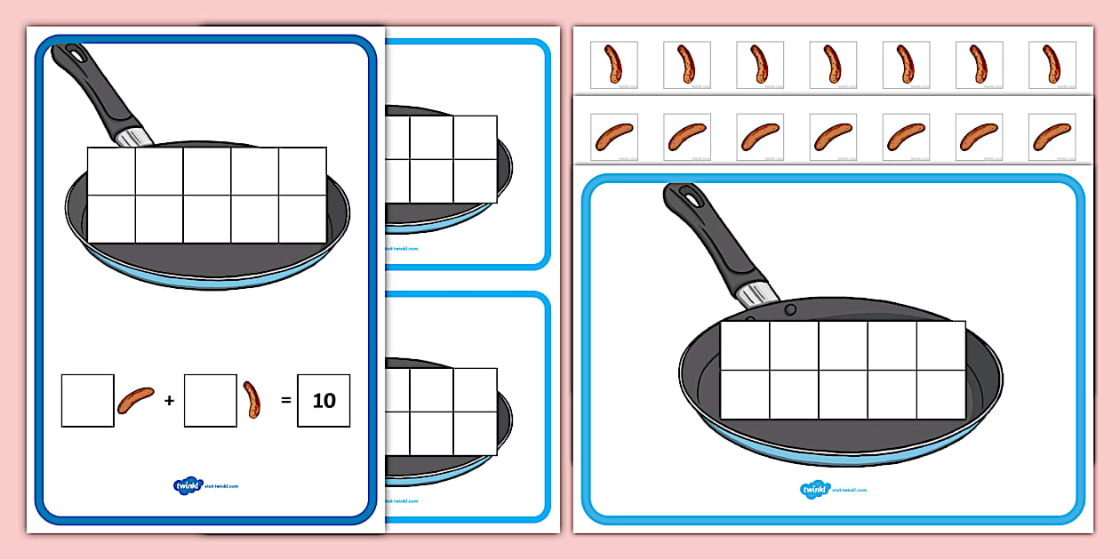 👉 Ten Fat Sausages Number Bonds of 10 Activity - Twinkl