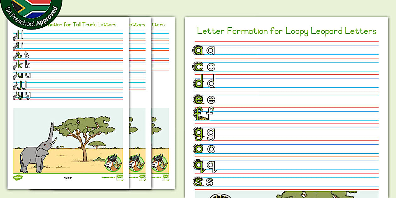 Letter Families Formation Activity Sheets