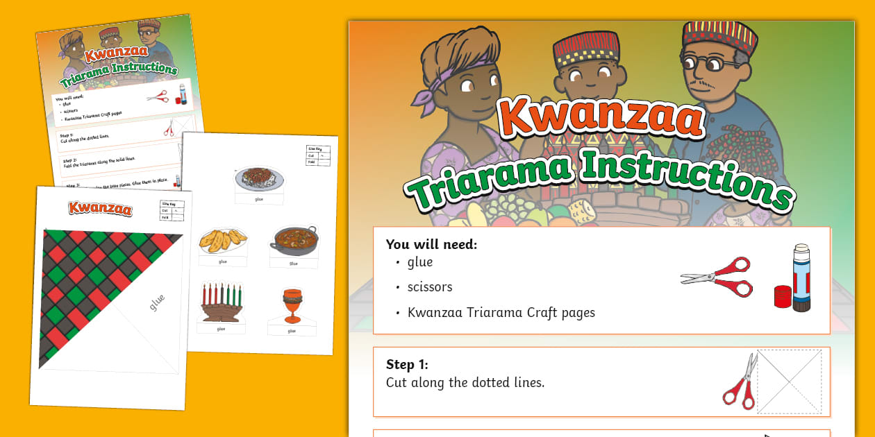 Kwanzaa Celebration Triarama - Twinkl Art