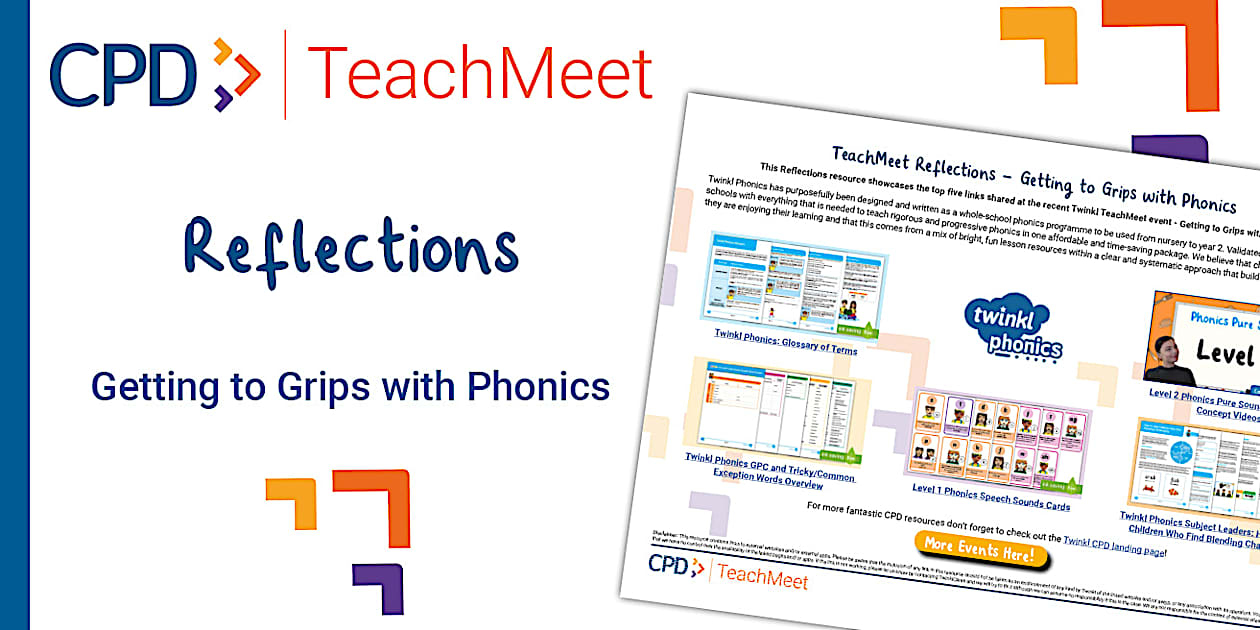 TeachMeet Reflections - Getting to Grips with Phonics