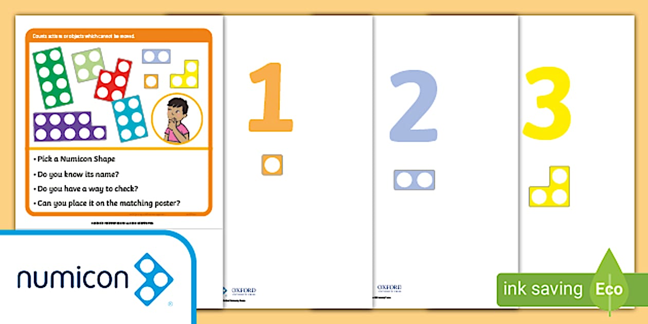 EYFS Maths Counting Challenge: Matching Numicon Shapes
