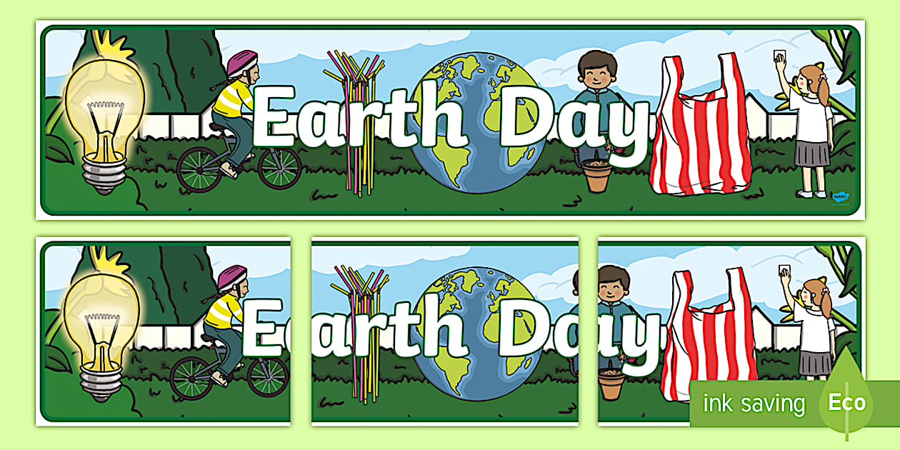Earth Day Display Banner