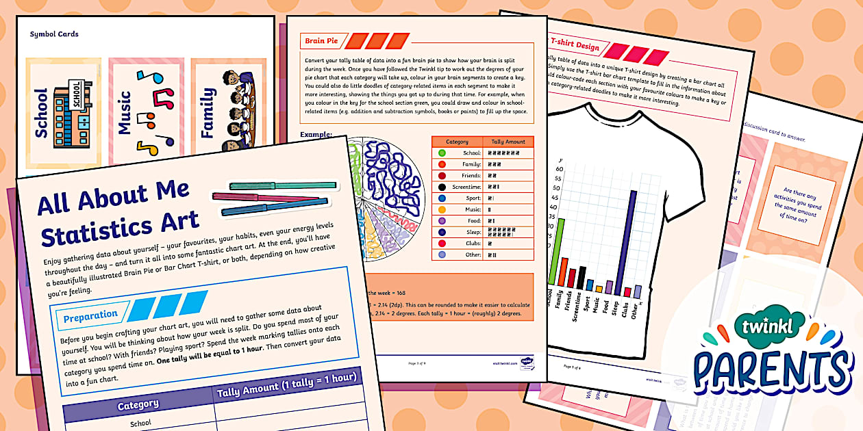 👉 SEND Maths Support: All About Me Statistics Art (Year 6 Level)