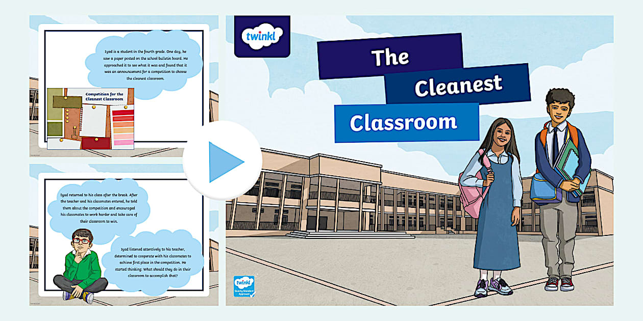 Story: The Cleanest Classroom (teacher made) - Twinkl