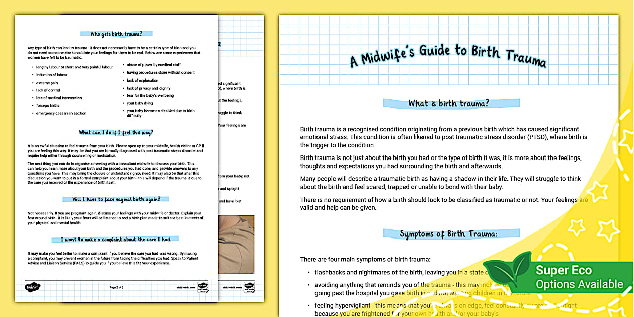 FREE! - A Midwife's Guide to Birth Trauma (teacher made)