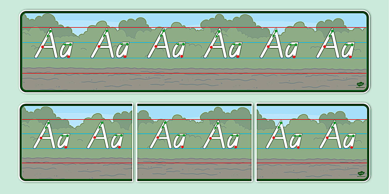 A-Z Letters Handwriting Banners (Teacher-Made) - Twinkl