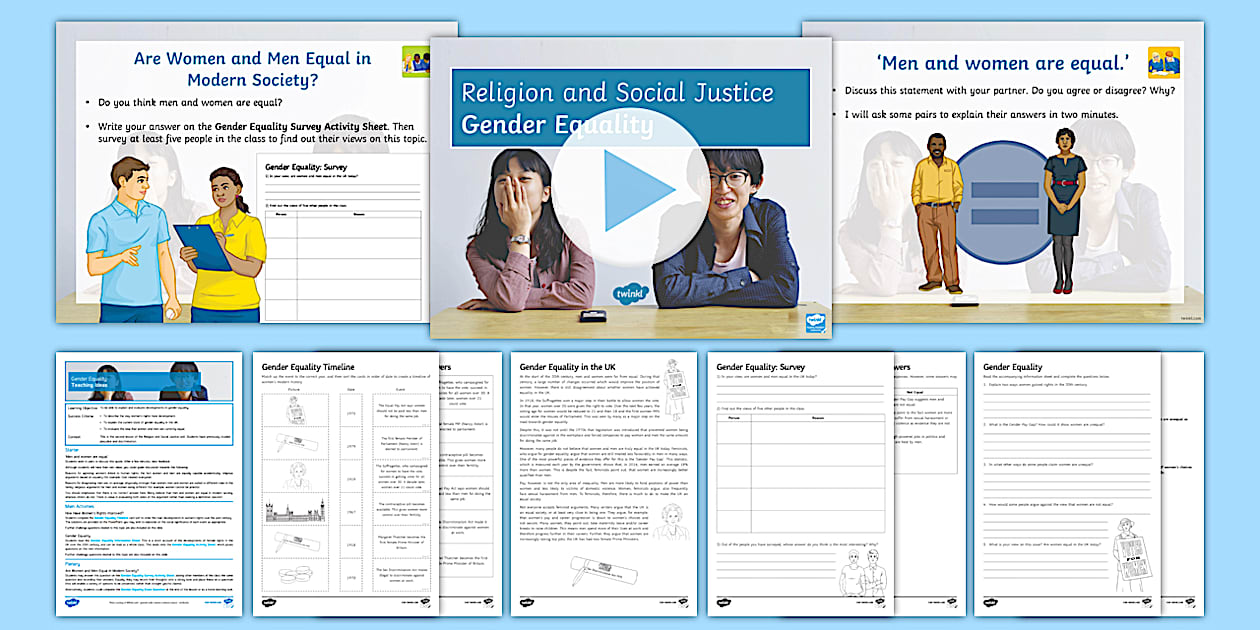 Life Skills: Gender Equality - Twinkl