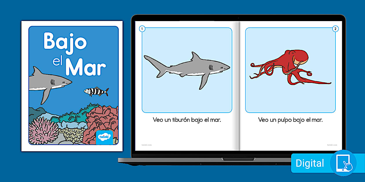 Ebook emergente: Bajo el mar (Teacher-Made) - Twinkl