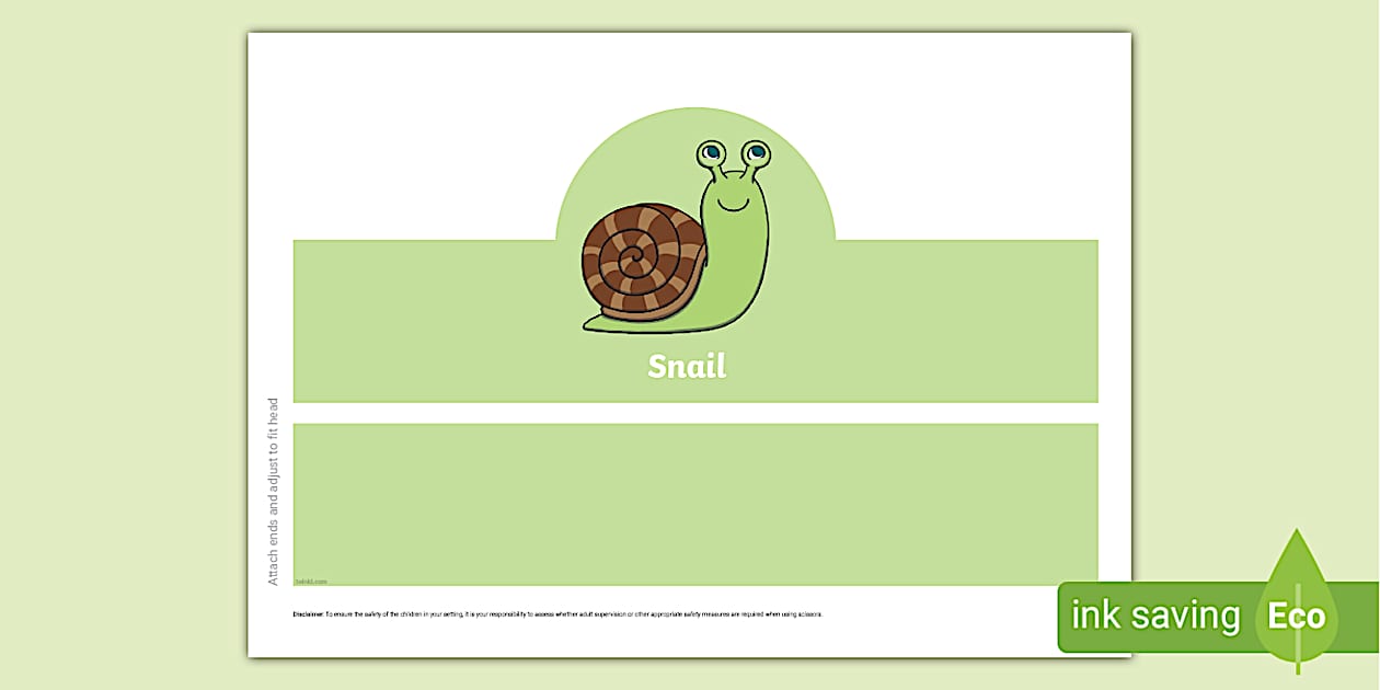 Snail Role-Play Headband - Minibeast Role-Play | Twinkl