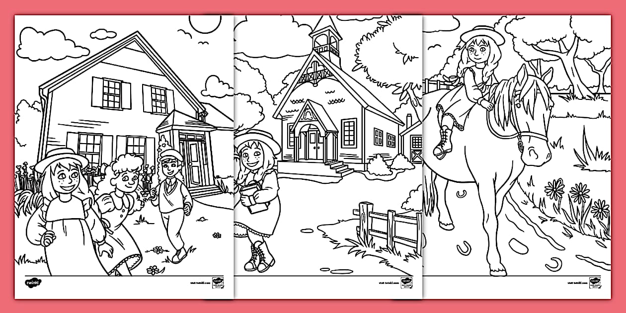 Printable Anne of Green Gables Coloring Pages | Twinkl USA