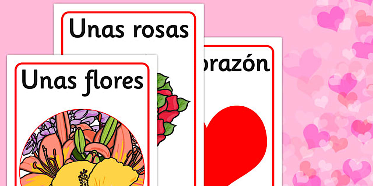 Valentine's Day Display Posters Spanish (teacher made)