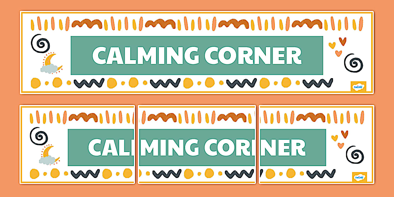 Boho Dreamscape Themed- Calming Corner Display Banner