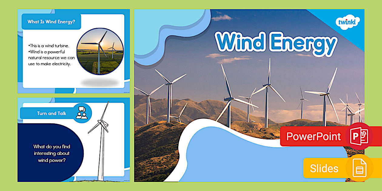 Wind Energy PowerPoint & Google Slides for K-2nd Grade