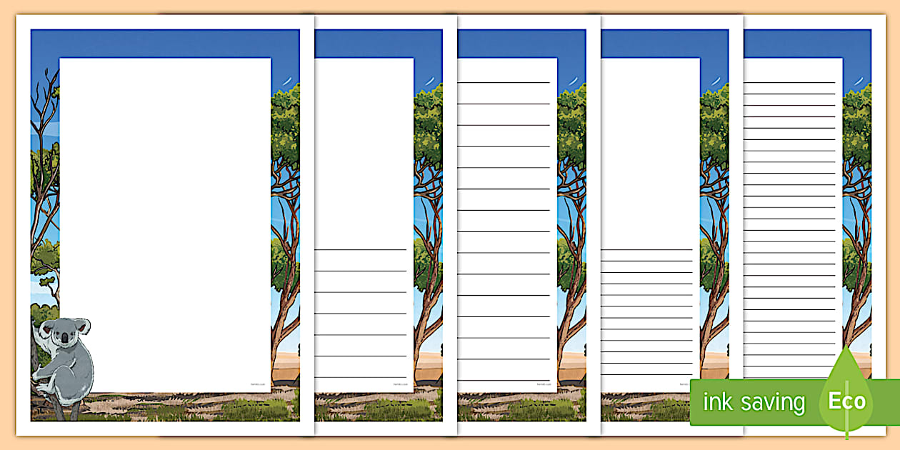 Among the Gum Trees Page Border Pack - AC9S4U01 - Twinkl