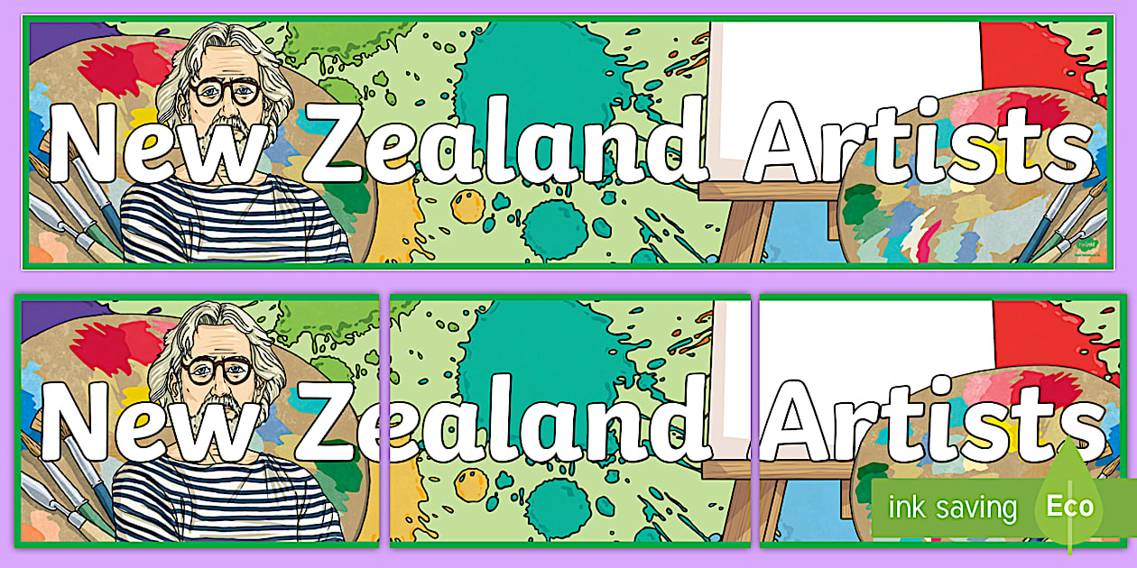 New Zealand Artists Display Banner - Twinkl