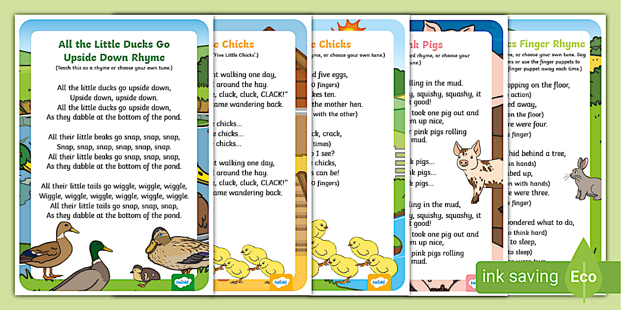 Spring Animal Songs and Rhymes | Twinkl (profesor hizo)