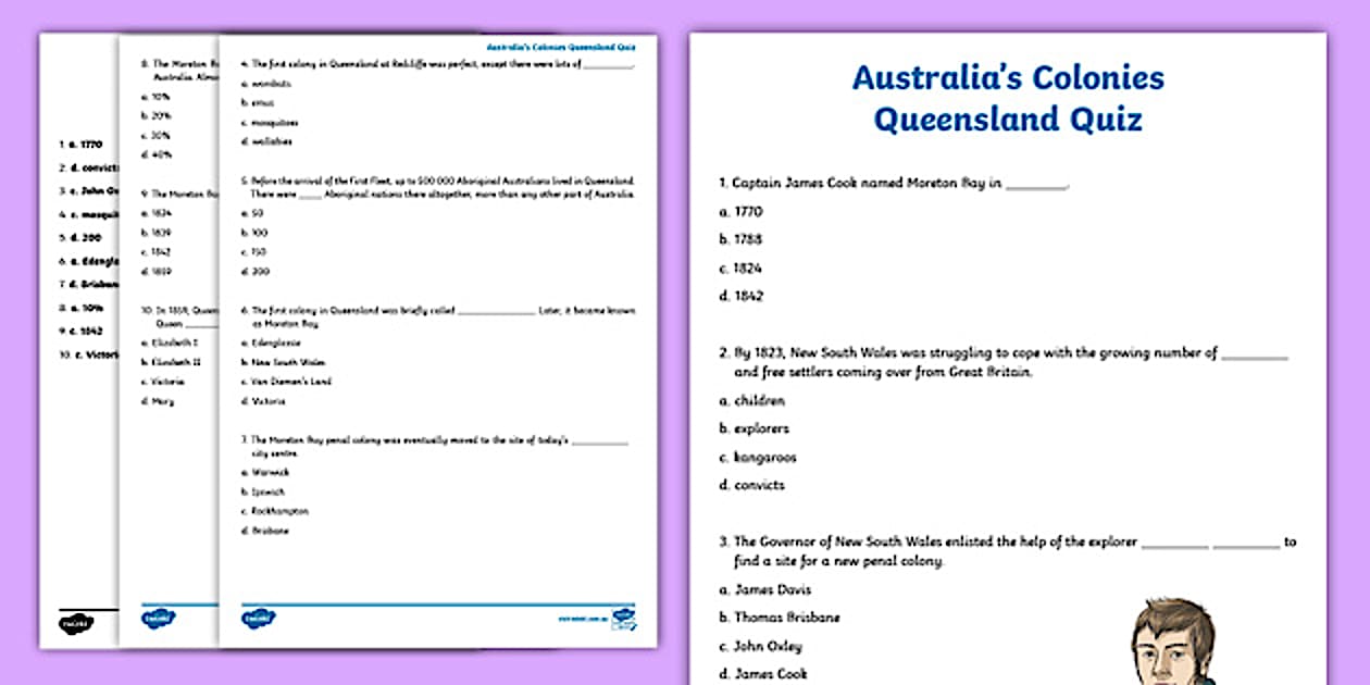 Crash Course Podcast Australia's Colonies Queensland Quiz