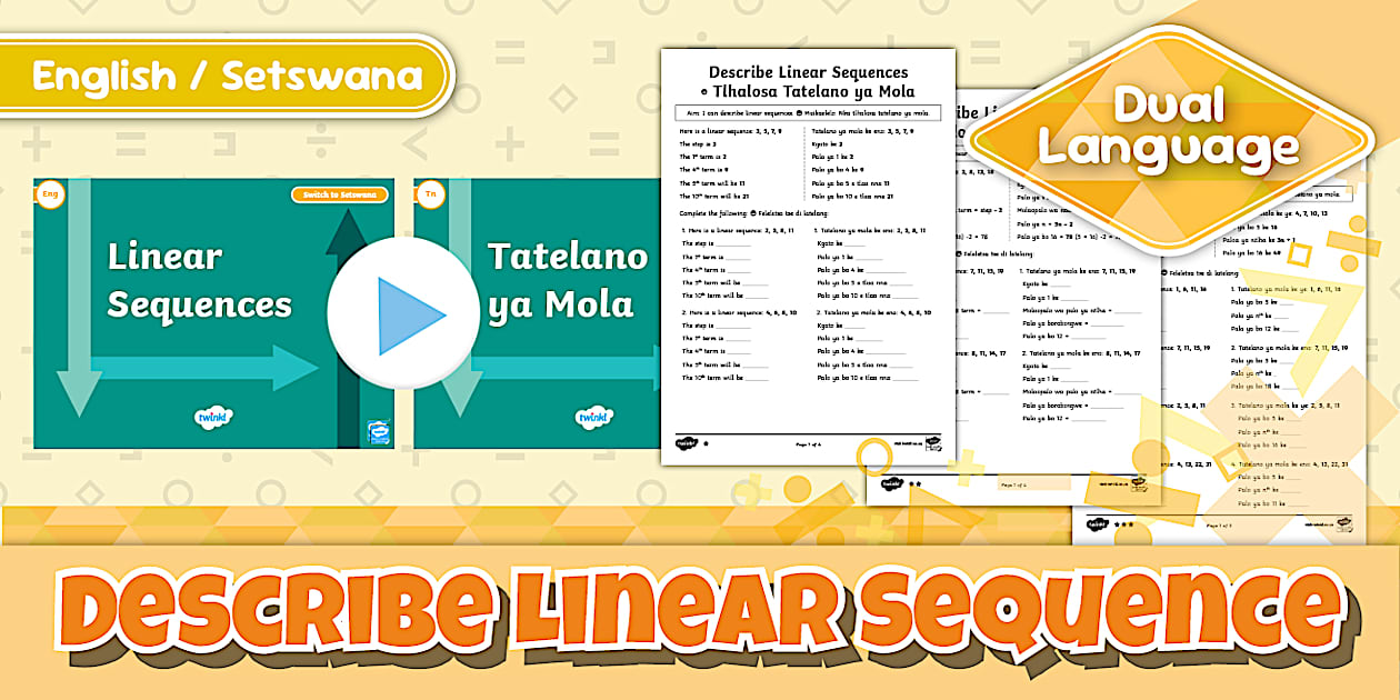 Grade4 Maths-Term 4-Describe linear sequence-English-Setswana (CAPS ...
