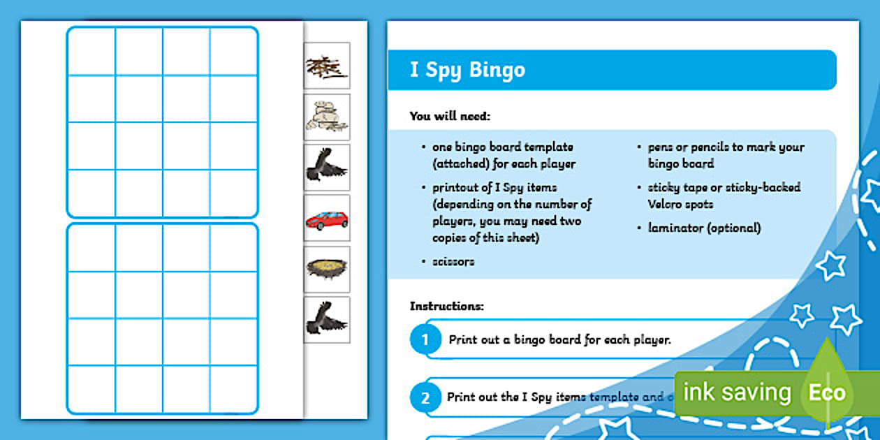 Outdoor Hunt I Spy Bingo (teacher made) - Twinkl