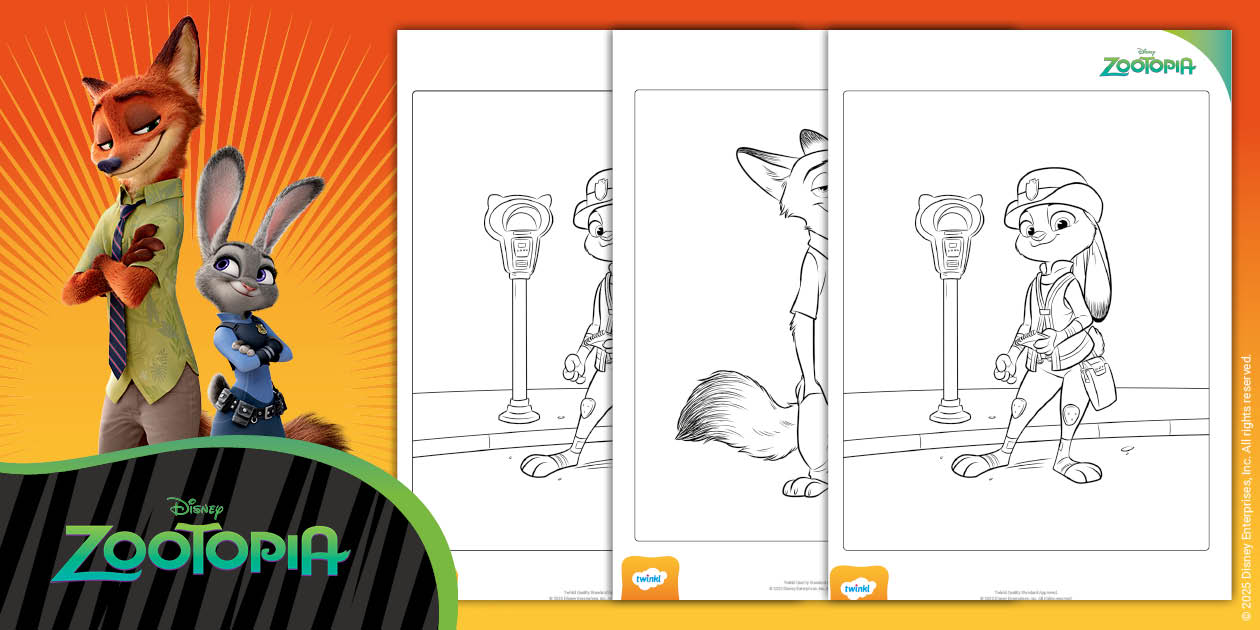 Zootopia: Colouring Sheets