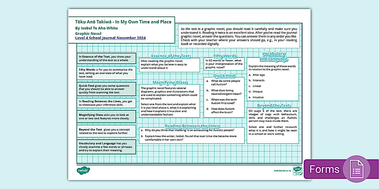 L4 Nov 2024 School Journal Tōku Anō Takiwā - In My Own Time and Place