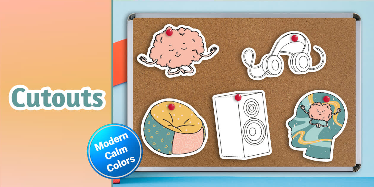 Modern Calm Colors Cutouts