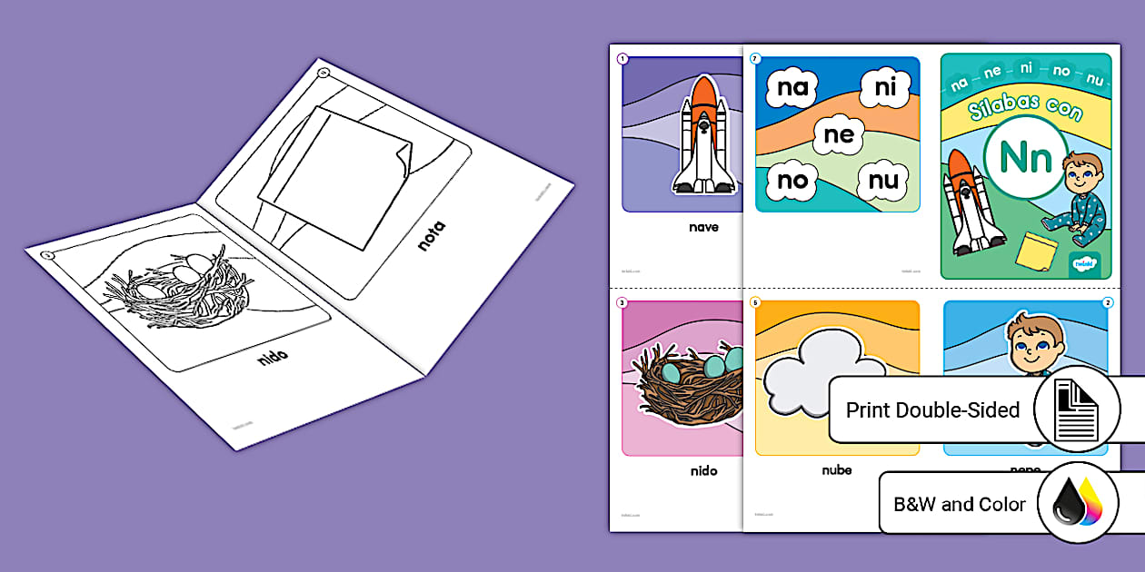 Libros fonéticos - Sílabas con Nn (Hecho por educadores)