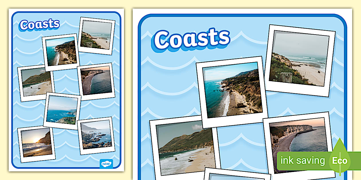 Coasts Photo Display Poster (teacher made) - Twinkl