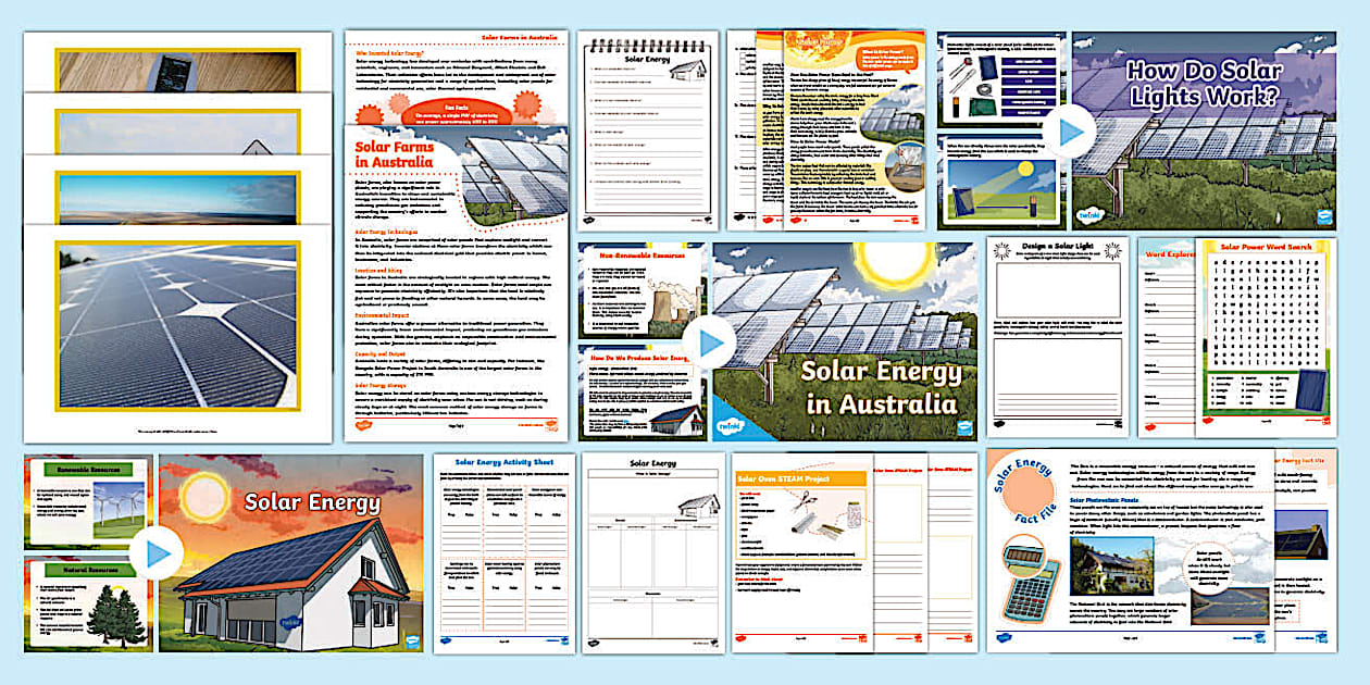 Solar Energy Resource Pack (teacher made) - Twinkl