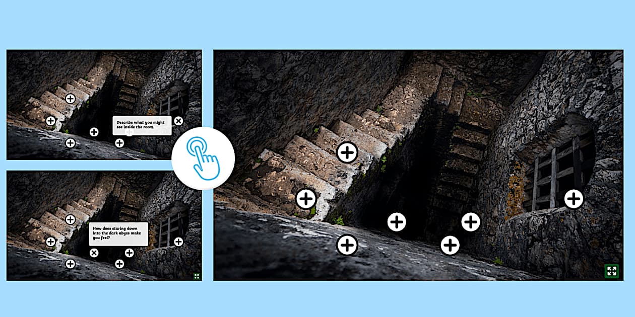 Chiller Story Creative Writing Interactive Hotspot - Twinkl