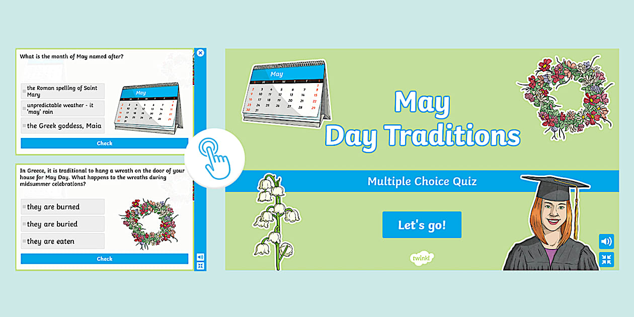 May Day Interactive Quiz - KS2 - Go - Holidays and Events