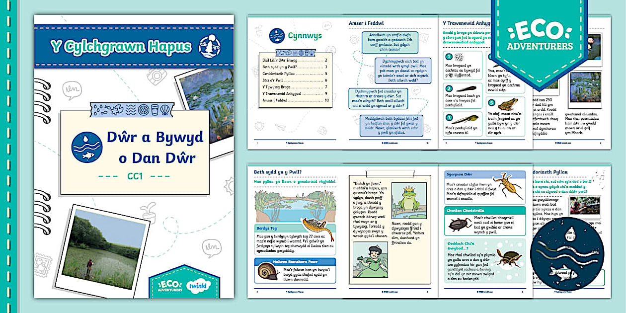 Dŵr a Bywyd o Dan Dŵr - Y Cylchgrawn Hapus (teacher made)