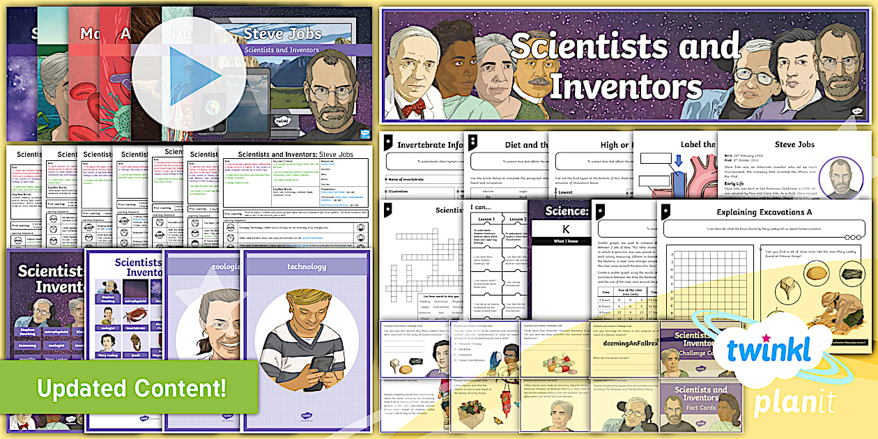 Science: Scientists and Inventors Year 6 Unit Pack - Twinkl