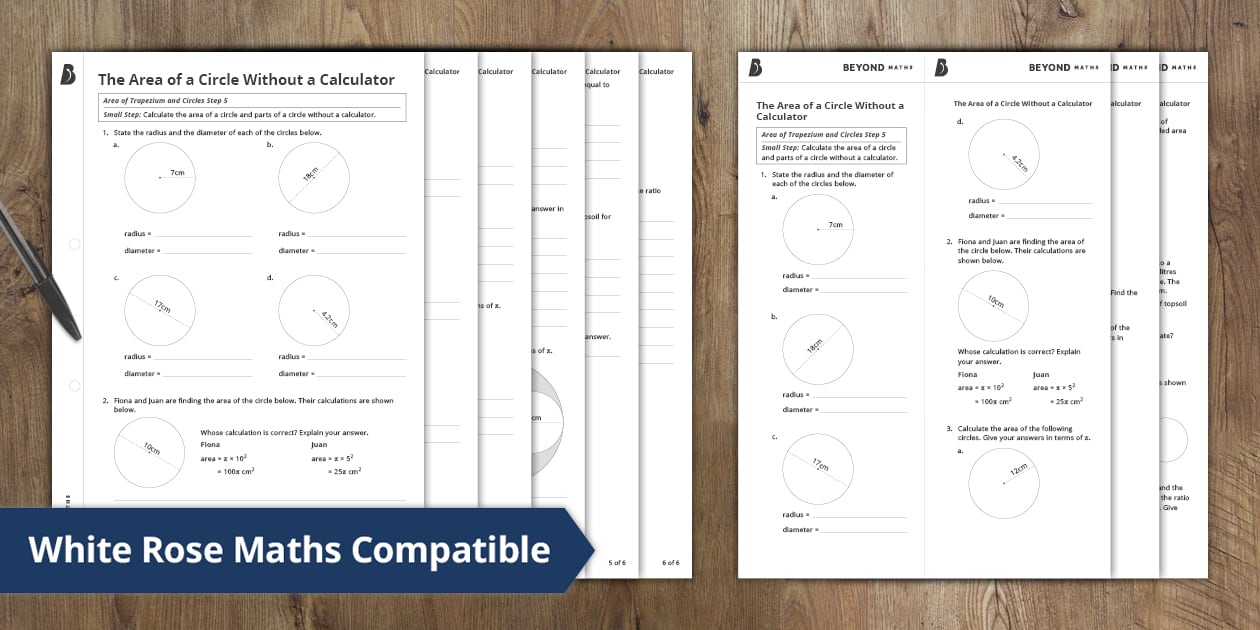 👉 The Area of a Circle without a Calculator - Twinkl