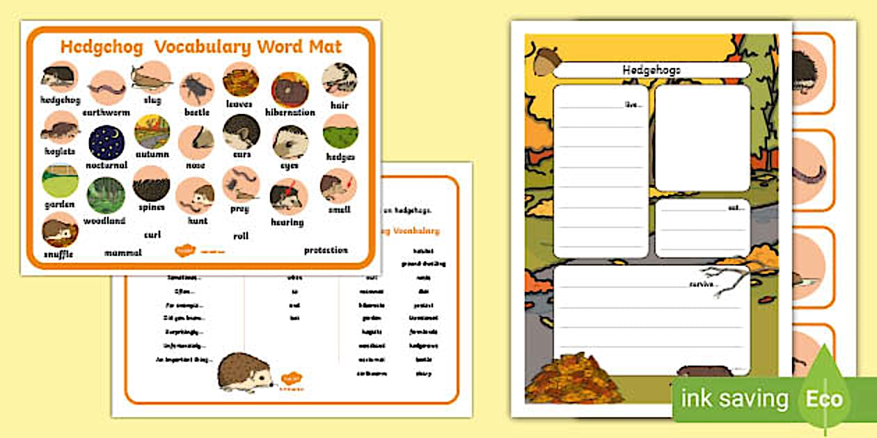 Hedgehog Writing Pack | Woodland Animals | Twinkl - Twinkl