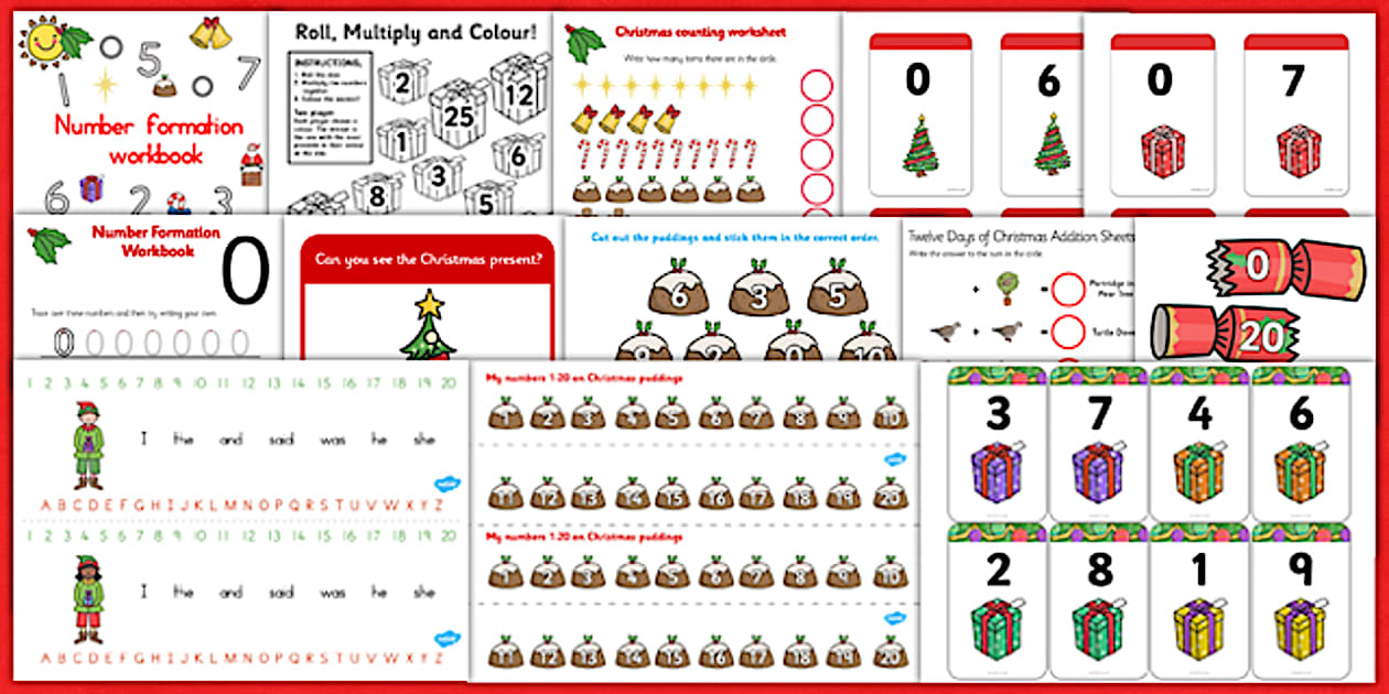 Christmas Numeracy Resource Pack - Twinkl