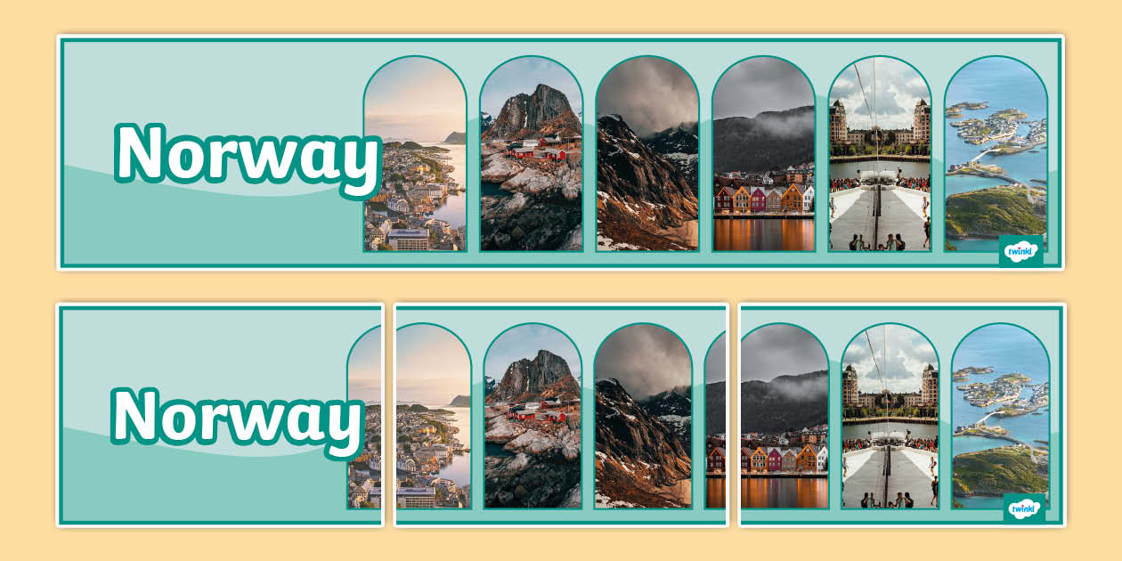 Norway Photo Display Banner - Twinkl Displays (teacher made)