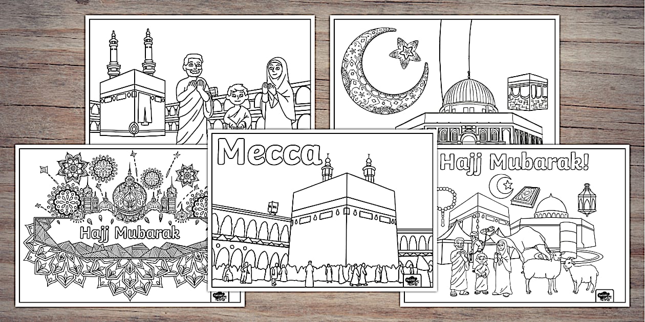 Hajj Colouring Sheets | Twinkl Party (teacher made) - Twinkl