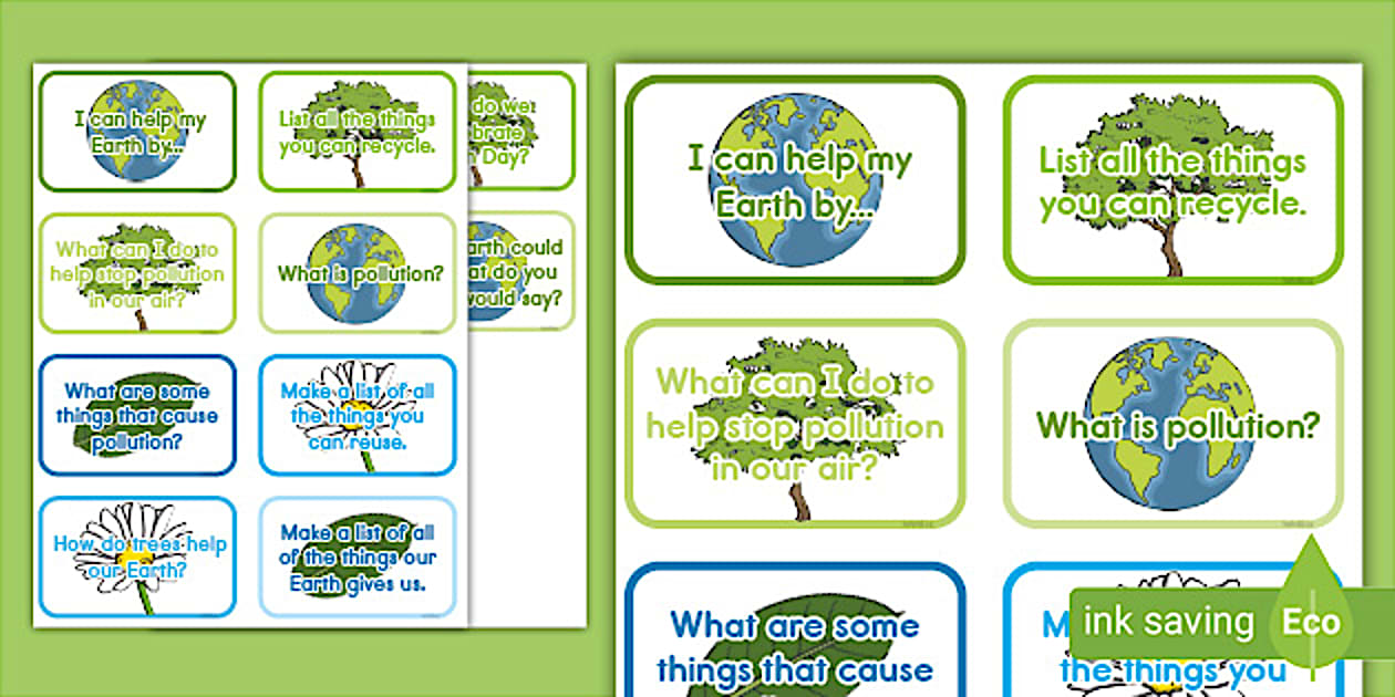 Environmental Primary Writing Prompt Cards