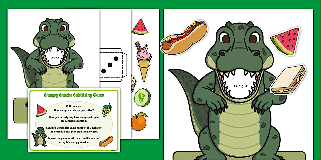 👉 Snappy Snacks Subitising Game | Twinkl (teacher made)