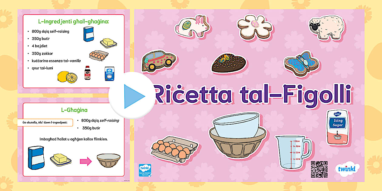 PowerPoint: Riċetta tal-Figolli (Teacher-Made) - Twinkl