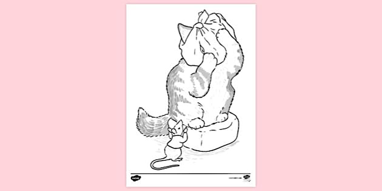 Peering Through the Duster Colouring Sheet | Colouring Pages