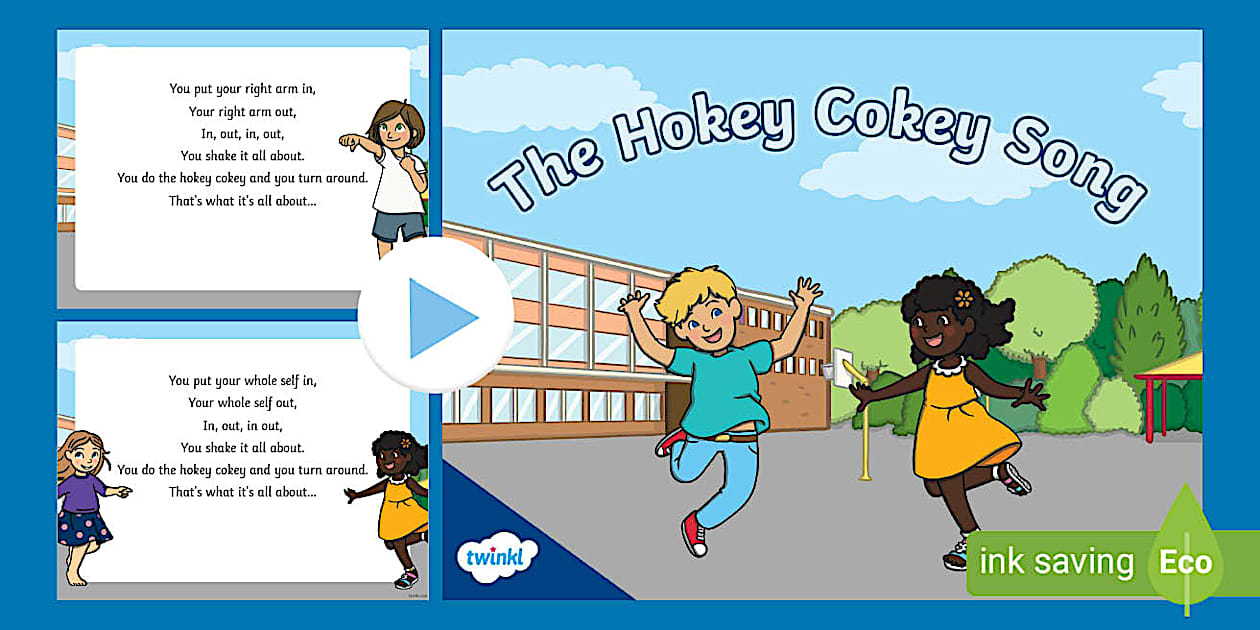 The Hokey-Cokey Song PowerPoint Action Rhyme Movement Song