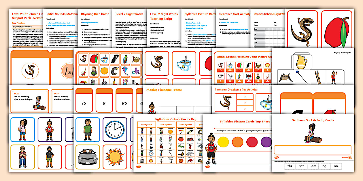 Level 2: Structured Literacy Support Pack (teacher made)