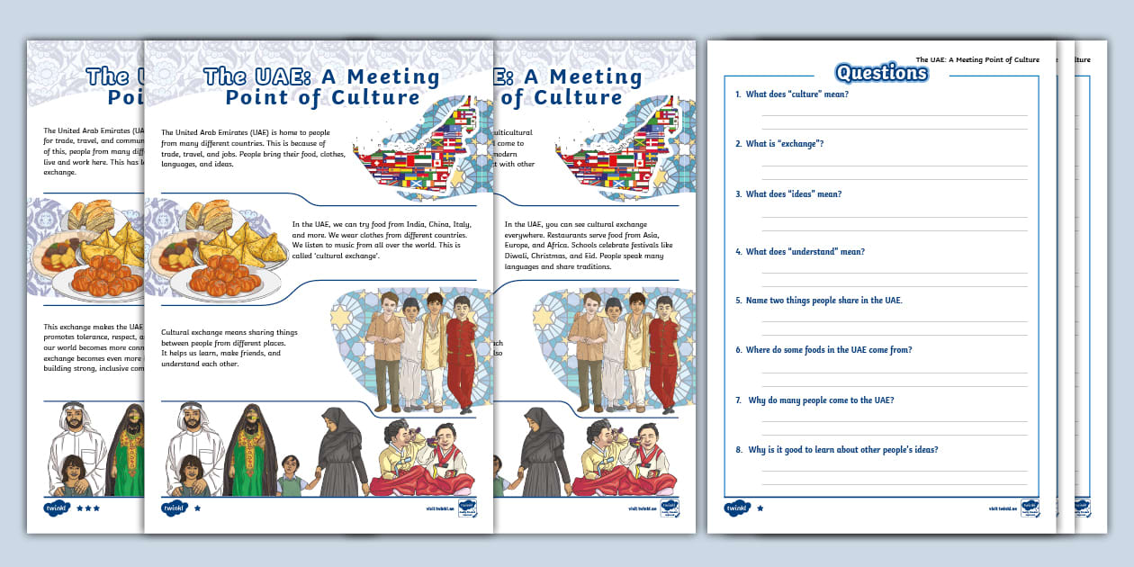 Cultural Exchange Differentiated Reading Comprehension